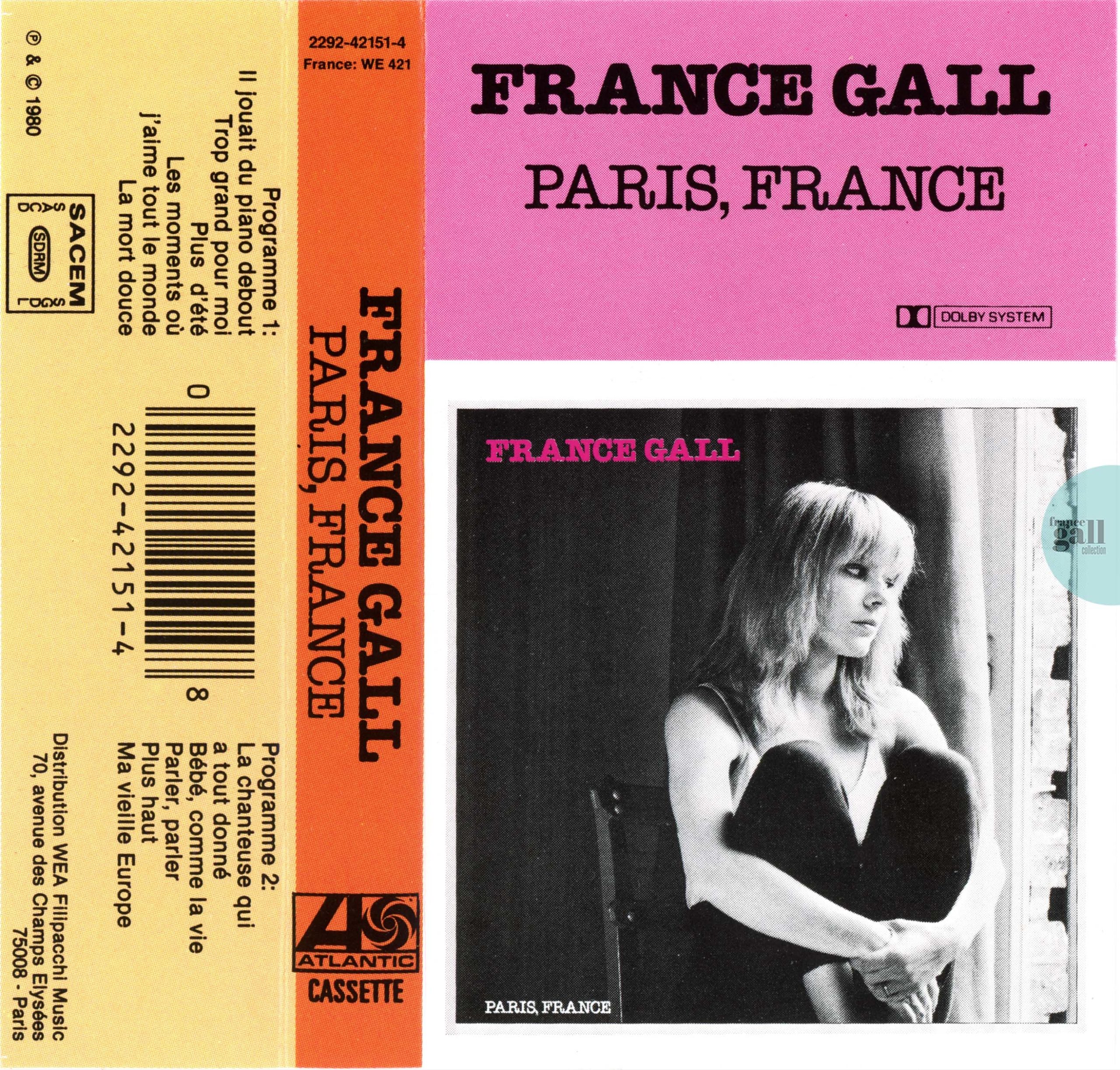 France Gall - Paris, France (Cassette transparente) - 1990