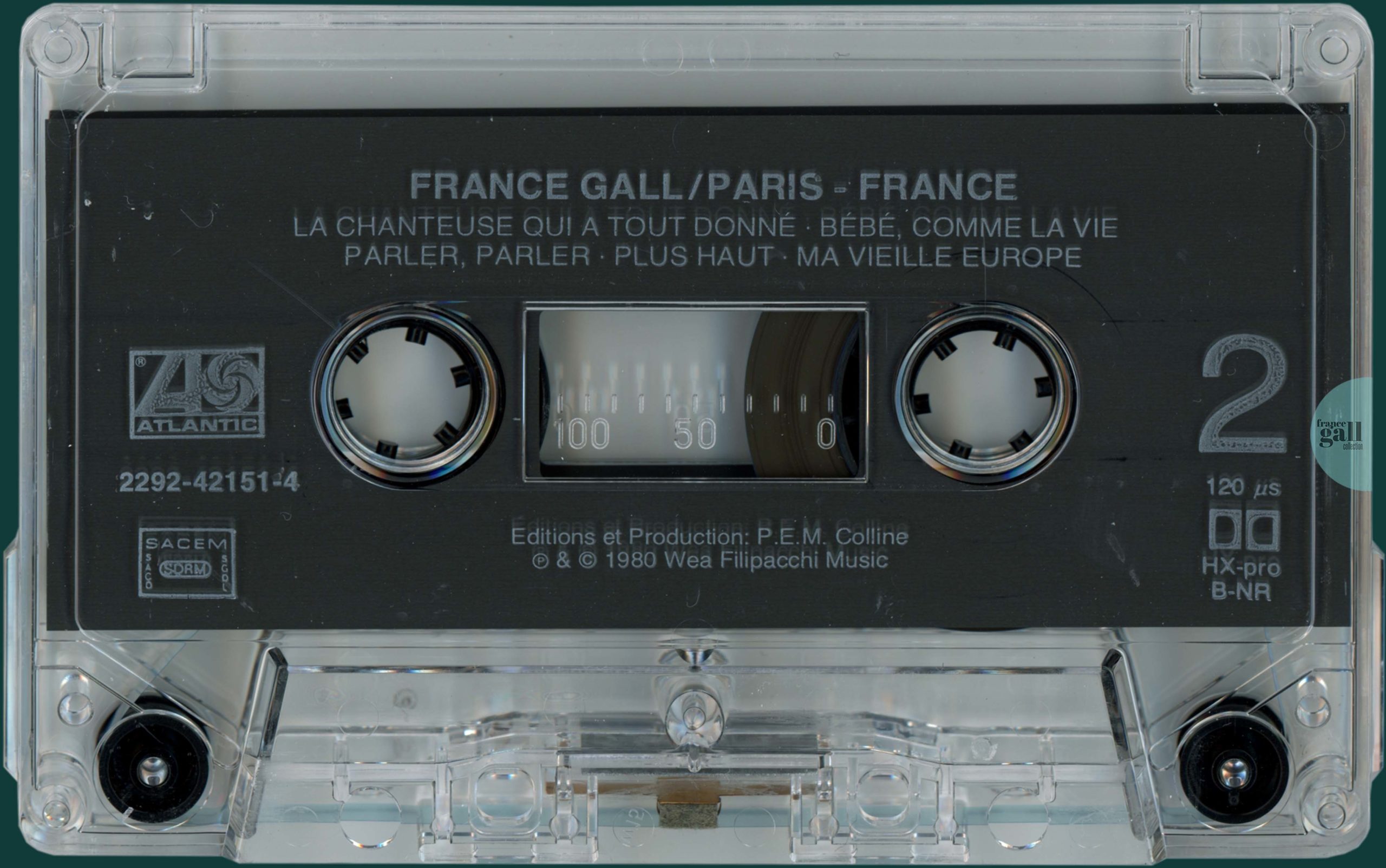France Gall - Paris, France (Cassette transparente) - 1990